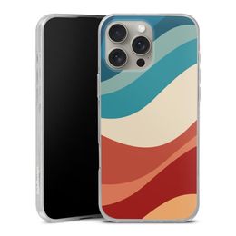DeinDesign iPhone 16 Pro Max Handy Silikon H&uuml;lle Case transparent Handyh&uuml;lle Ombre Wave Colour Silikon Case