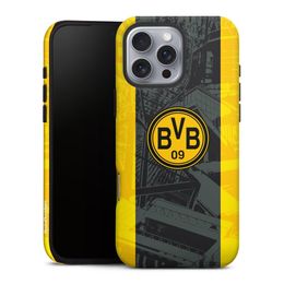 DeinDesign iPhone 16 Pro Max Handy Panzer Handyh&uuml;lle robuste Outdoor H&uuml;lle Schutzh&uuml;lle gl&auml;nzend Bvb Borussia Dortmund Stadium Tough Case