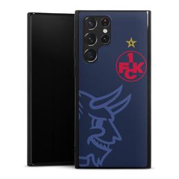 DeinDesign Galaxy S22 Ultra Handy Silikon H&uuml;lle Case schwarz Handyh&uuml;lle Logo 1. Fc Kaiserslautern 1. Fck