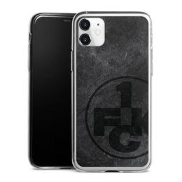 DeinDesign iPhone 11 Handy Slim Case Silikon Handyh&uuml;lle transparent H&uuml;lle extra d&uuml;nn Concrete 1. Fc Kaiserslautern 1. Fck Silikon Slim Case