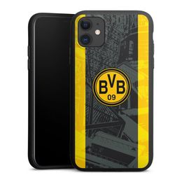 DeinDesign iPhone 11 Handy Premium Silikon H&uuml;lle Handyh&uuml;lle schwarz Case Bvb Borussia Dortmund Stadium Silikon Premium Case