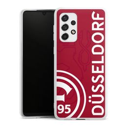 DeinDesign Galaxy A33 5G Handy Silikon H&uuml;lle Case transparent Handyh&uuml;lle Lettering F95 Fortuna D&uuml;sseldorf Silikon Case