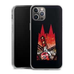 DeinDesign iPhone 12 Pro Max Handy Silikon H&uuml;lle Case transparent Handyh&uuml;lle 1. Fc K&ouml;ln Cologne Cathedral Official Licensed Product Silikon Case