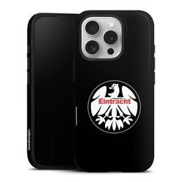 DeinDesign iPhone 16 Pro Handy Panzer Handyh&uuml;lle robuste Outdoor H&uuml;lle Schutzh&uuml;lle gl&auml;nzend Eintracht Frankfurt Sge Official Licensed Product Tough Case