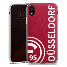 DeinDesign iPhone Xr Handy Silikon H&uuml;lle Case transparent Handyh&uuml;lle Lettering F95 Fortuna D&uuml;sseldorf Silikon Case