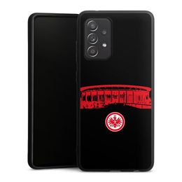 DeinDesign Galaxy A52s 5G Handy Premium Silikon H&uuml;lle Handyh&uuml;lle schwarz Case Eintracht Frankfurt Official Licensed Product Stadium Silikon Premium Case