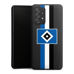 DeinDesign Galaxy A52s 5G Handy Premium Silikon H&uuml;lle Handyh&uuml;lle schwarz Case Hsv Transparent Hamburger Sv Silikon Premium Case