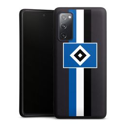 DeinDesign Galaxy S20 FE Handy Premium Silikon H&uuml;lle Handyh&uuml;lle schwarz Case Hamburger Sv Transparent Hsv Silikon Premium Case