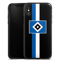 DeinDesign iPhone X Handy Silikon H&uuml;lle Case schwarz Handyh&uuml;lle Hamburger Sv Transparent Hsv