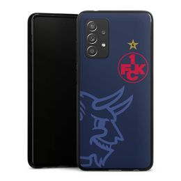 DeinDesign Galaxy A52s 5G Handy Silikon H&uuml;lle Case schwarz Handyh&uuml;lle Logo 1. Fck 1. Fc Kaiserslautern