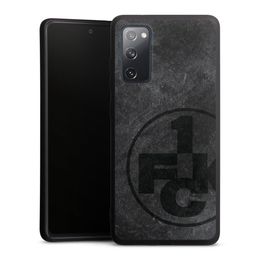 DeinDesign Galaxy S20 FE Handy Premium Silikon H&uuml;lle Handyh&uuml;lle schwarz Case Concrete 1. Fck 1. Fc Kaiserslautern Silikon Premium Case
