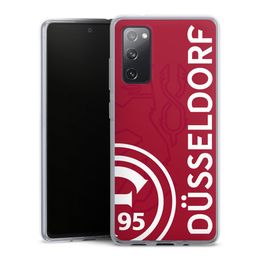 DeinDesign Galaxy S20 FE 5G Handy Silikon H&uuml;lle Case transparent Handyh&uuml;lle Lettering F95 Fortuna D&uuml;sseldorf Silikon Case