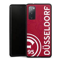 DeinDesign Galaxy S20 FE 5G Handy Silikon H&uuml;lle Case schwarz Handyh&uuml;lle Lettering F95 Fortuna D&uuml;sseldorf
