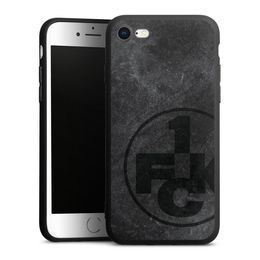 DeinDesign iPhone SE (2020) Handy Premium Silikon H&uuml;lle Handyh&uuml;lle schwarz Case Concrete 1. Fck 1. Fc Kaiserslautern Silikon Premium Case