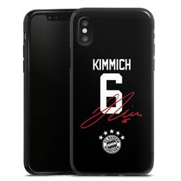 DeinDesign iPhone X Handy Silikon H&uuml;lle Case schwarz Handyh&uuml;lle Fcb Fc Bayern M&uuml;nchen Kimmich