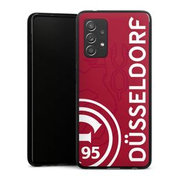 DeinDesign Galaxy A52s 5G Handy Silikon H&uuml;lle Case schwarz Handyh&uuml;lle Fortuna D&uuml;sseldorf Lettering F95