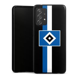 DeinDesign Galaxy A52s 5G Handy Silikon H&uuml;lle Case schwarz Handyh&uuml;lle Hsv Transparent Hamburger Sv