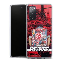 DeinDesign Galaxy S20 FE 5G Handy Silikon H&uuml;lle Case transparent Handyh&uuml;lle 1. Fc Kaiserslautern 1. Fck Official Licensed Product Silikon Case