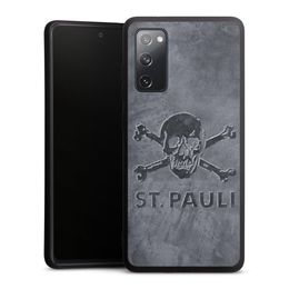 DeinDesign Galaxy S20 FE Handy Premium Silikon H&uuml;lle Handyh&uuml;lle schwarz Case Concrete Logo Fc St. Pauli Silikon Premium Case