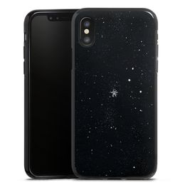 DeinDesign iPhone X Handy Silikon H&uuml;lle Case schwarz Handyh&uuml;lle Space Weltall Astronaut