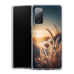 DeinDesign Galaxy S20 FE 5G Handy Silikon H&uuml;lle Case transparent Handyh&uuml;lle Nature Pampasgras Sun Silikon Case
