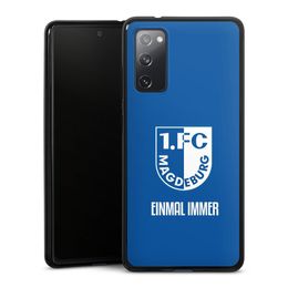 DeinDesign Galaxy S20 FE Handy Silikon H&uuml;lle Case schwarz Handyh&uuml;lle Coat Of Arms 1. Fc Magdeburg Official Licensed Product