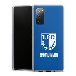 DeinDesign Galaxy S20 FE 5G Handy Silikon H&uuml;lle Case transparent Handyh&uuml;lle Coat Of Arms 1. Fc Magdeburg Official Licensed Product Silikon Case