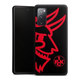DeinDesign Galaxy S20 FE Handy Premium Silikon H&uuml;lle Handyh&uuml;lle schwarz Case 1. Fc Kaiserslautern Logo Official Licensed Product Silikon Premium Case