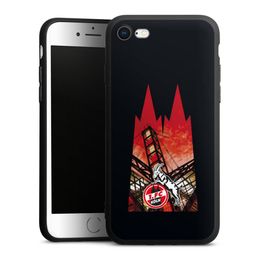 DeinDesign iPhone SE (2022) Handy Premium Silikon H&uuml;lle Handyh&uuml;lle schwarz Case 1. Fc K&ouml;ln Cologne Cathedral Official Licensed Product Silikon Premium Case