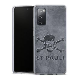 DeinDesign Galaxy S20 FE 5G Handy Silikon H&uuml;lle Case transparent Handyh&uuml;lle Concrete Logo Fc St. Pauli Silikon Case