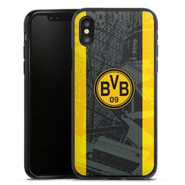 DeinDesign iPhone X Handy Silikon H&uuml;lle Case schwarz Handyh&uuml;lle Bvb Borussia Dortmund Stadium