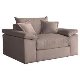 XXL-Sessel Home Affaire "Soft&Cosy" Sessel Gr. Cord, B/H/T: 151 cm x 93 cm x 123 cm, grau (taupe)