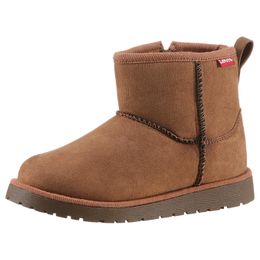 Levi's® kids Levi's® Kids LEVIS® NEW WAVE Winterboots, Winterschuh, Reißverschluss-Stiefel mit kuscheligem Warmfutter, braun, 28 EU