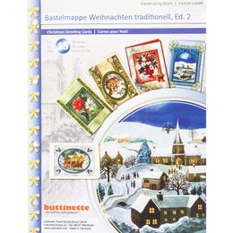 buttinette 3D-Bastelmappe "Weihnachten traditionell 2", für 15 Karten