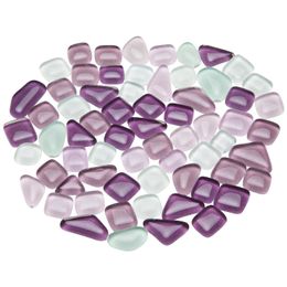 buttinette Softglas-Mosaik, lila-mix, polygonal, 10 - 20 mm, 200 g