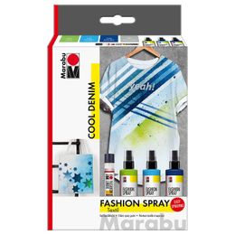 Marabu Fashion-Spray-Set "Cool Denim", 3x 100 ml