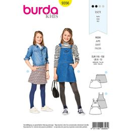 Burda Schnitt 9356 "Rock/Latzrock" für Kinder