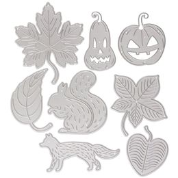 buttinette Stanzschablonen-Set "Herbst", 3–6 cm, 8-teilig