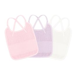 buttinette Sticklätzchen 3er-Pack, rosa/flieder/ecru