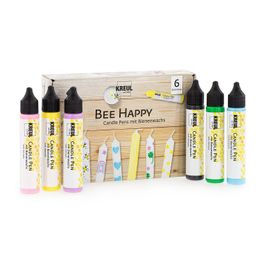 Kreul "Bee Happy" Candle Pens, 6x 29 ml