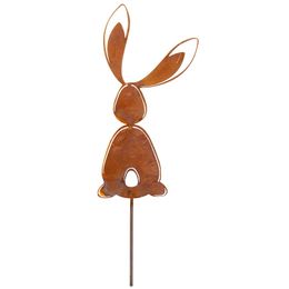 buttinette Rost-Hase aus Metall, 25 cm