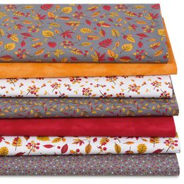 buttinette Patchwork- und Quiltpaket "Herbstzeit", grau-color