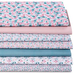 buttinette Patchwork- und Quiltpaket "Mille Fleurs", mint/blush