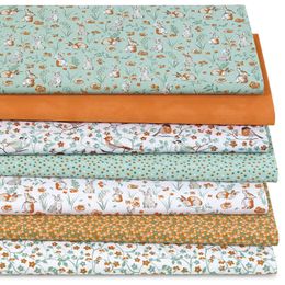 buttinette Patchwork- und Quiltpaket "Frühlingserwachen", mint/terrakotta