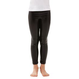 buttinette Kinder-Lack-Leggings, schwarz