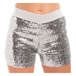 buttinette Pailletten-Hotpants, silber