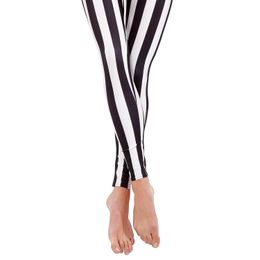 buttinette Leggings "Streifen", wei&szlig;/schwarz