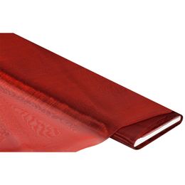 buttinette Organza "Delhi", rot/schwarz