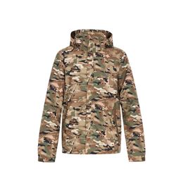 OCY &Uuml;bergangsjacke Herren Gr&ouml;&szlig;e M braun / oliv / schwarz / wei&szlig;
