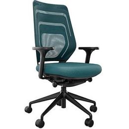 FM Bürostuhl Asiento, 4260761570884 Stoff blau, Gestell blau